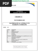 Math Lit Grade 11 P1 Nov Exam Exemplar 2024 | PDF | Interest