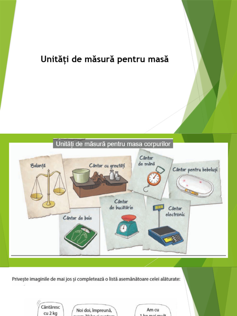 Unitati de Masura Pentru Masa | PDF