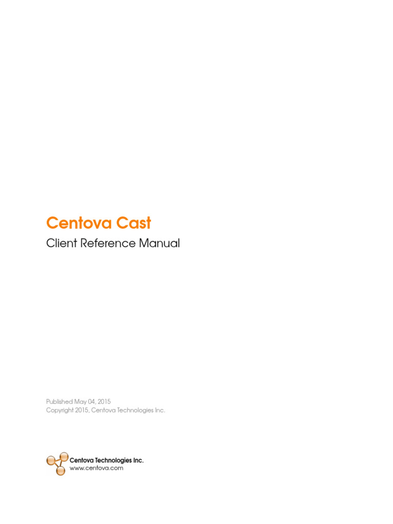 Centova Cast Client Reference Manual | PDF | Streaming Media | Computer ...
