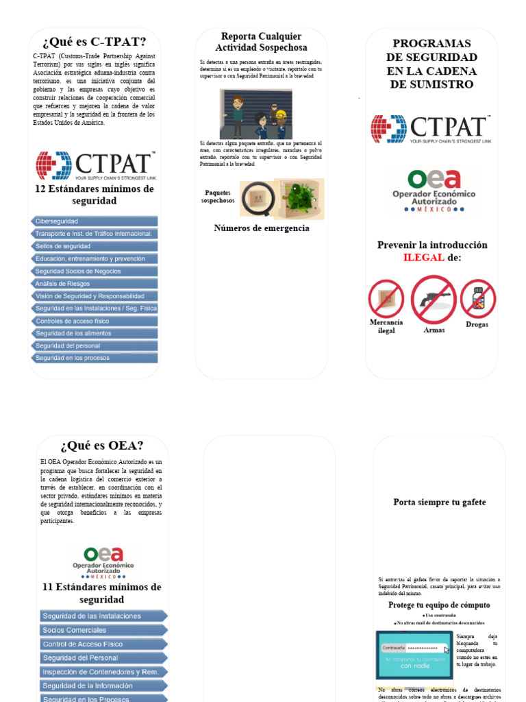 Triptico C-Tpat Operadores | PDF