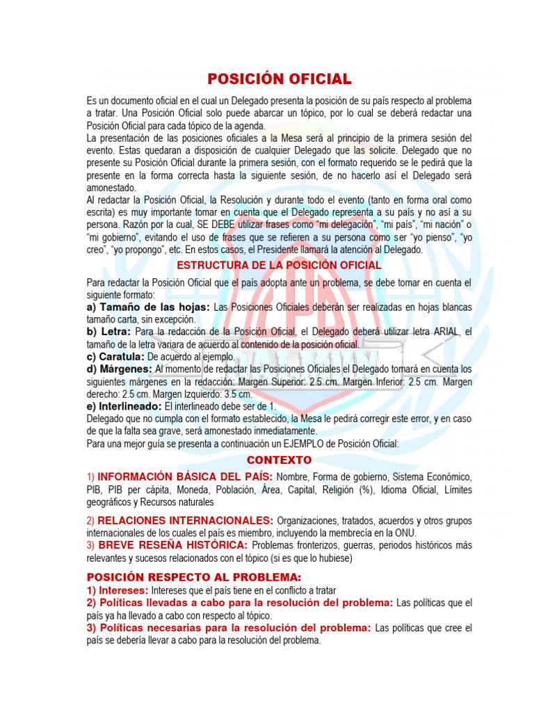 Posición Oficial DALMUN V MOD-1-1 | PDF | Brasil | América del Sur