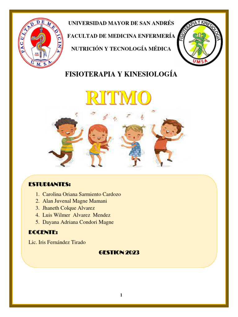 INFORME DE RITMO | PDF | Ritmo | Aprendizaje