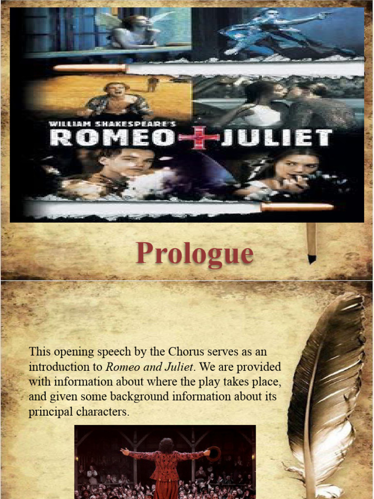 Prologue | PDF | Romeo And Juliet | Sonnets