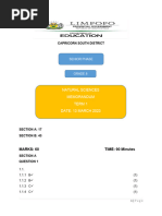 Grade 8 Term 1 Natural Science Practical Task 2025-1 | PDF ...
