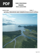 Geography-Notes Grade 7 Term 4 | PDF | River | Water