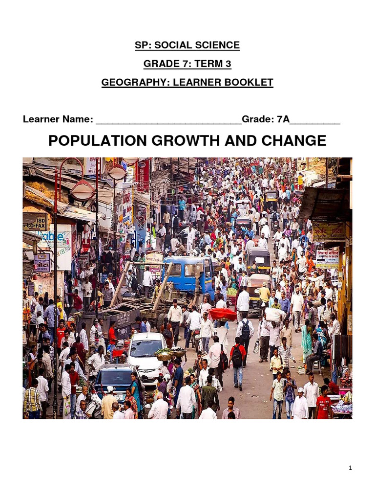 Grade 7 Geography: Population Growth Guide | PDF | Malnutrition ...
