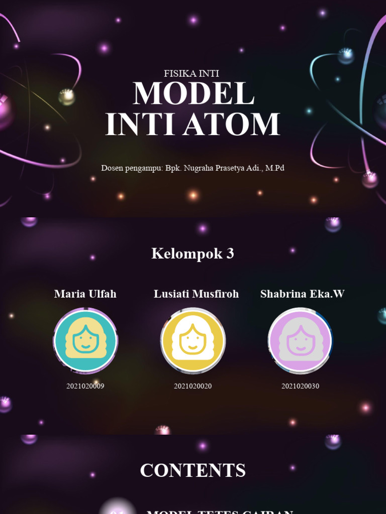 Model Inti Atom - 5!10!23 | PDF