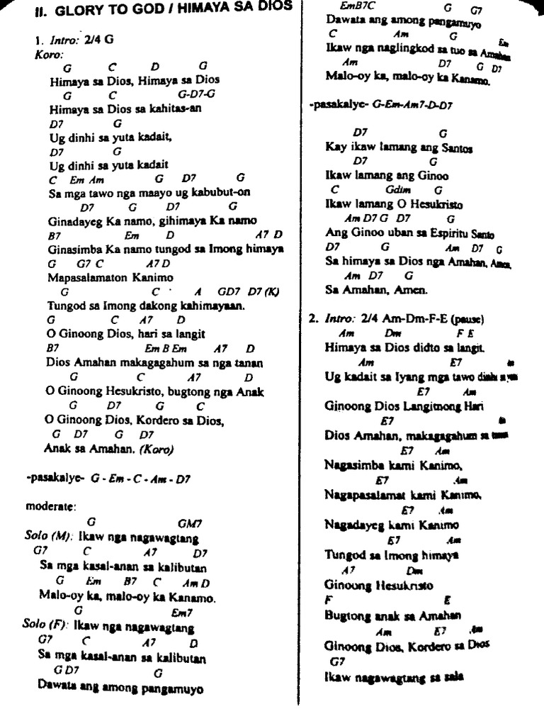 Himaya Sa Dios-High Mass | PDF