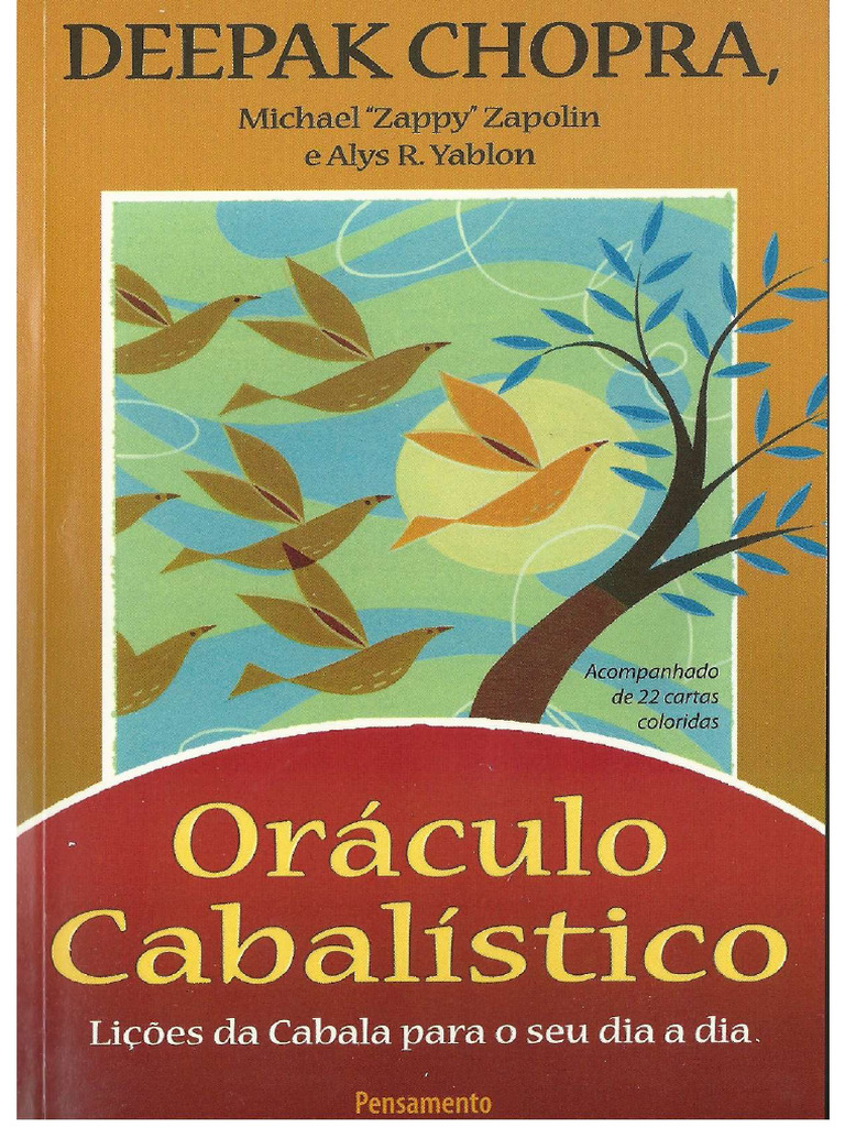Oráculo Cabalístico, Lições Da Cabala para o Seu Dia A Dia - Deepak ...