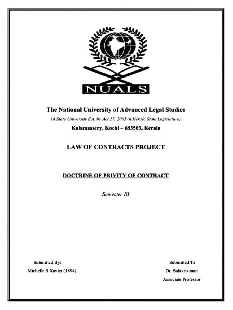 Michelle Contracts Final | PDF