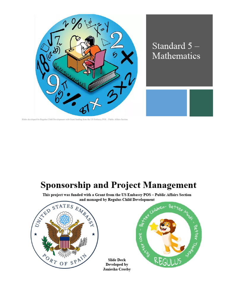 Regulus CD - Standard 5 - Mathematics Reviewed | PDF | Percentage | Decimal