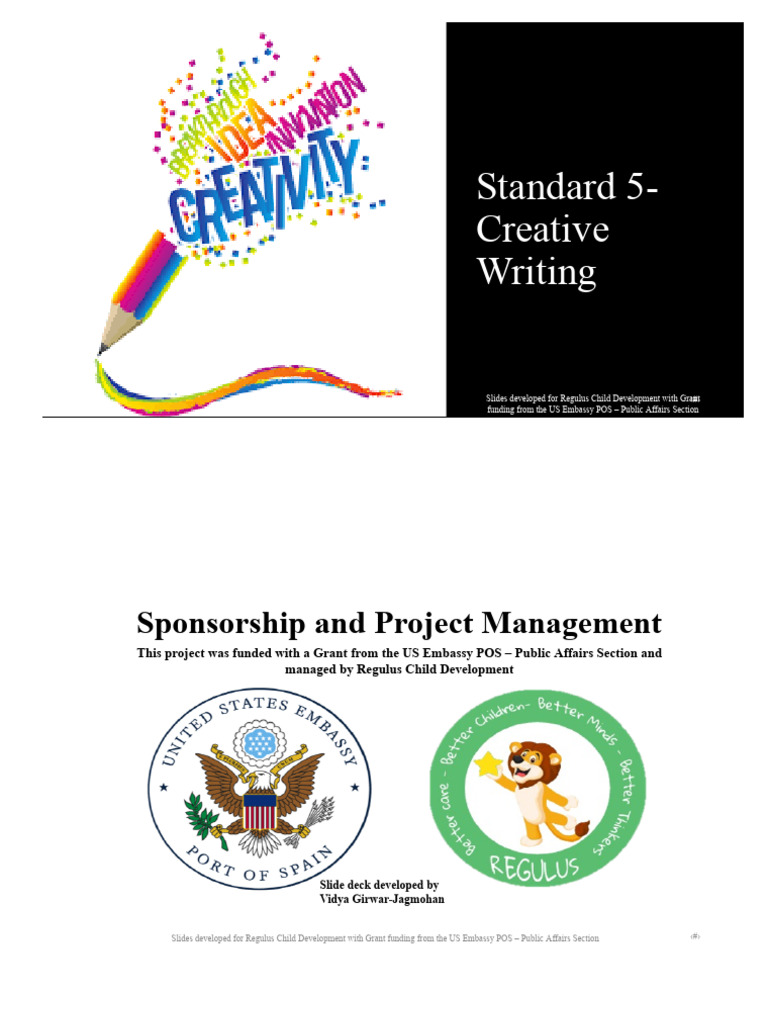 Regulus CD - Standard 5 - Creative Writing | PDF | Adverb | Part Of Speech