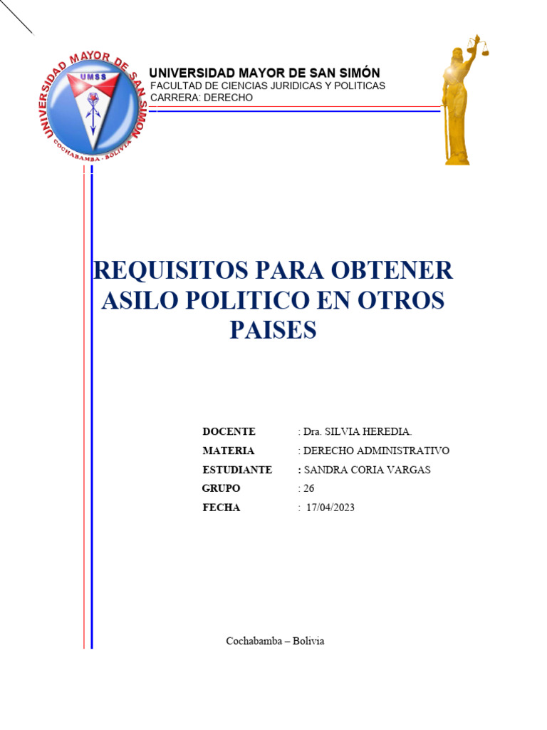 Asilo Politico | PDF | Apelación | Refugiado