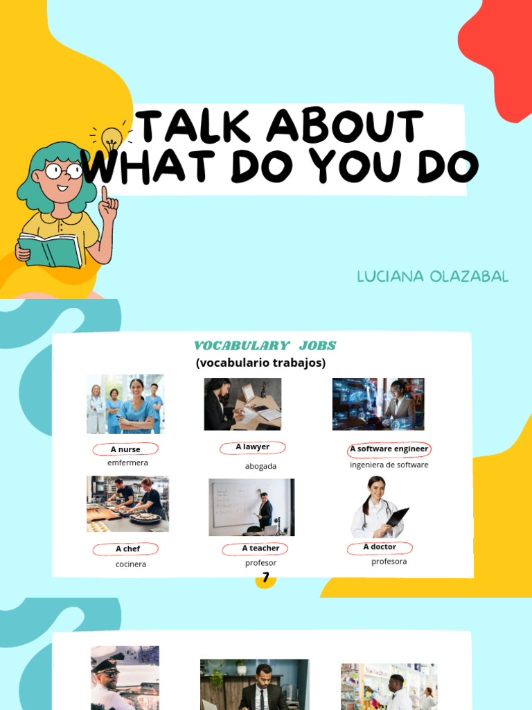 Vocabulary List: Jobs in Spanish | PDF