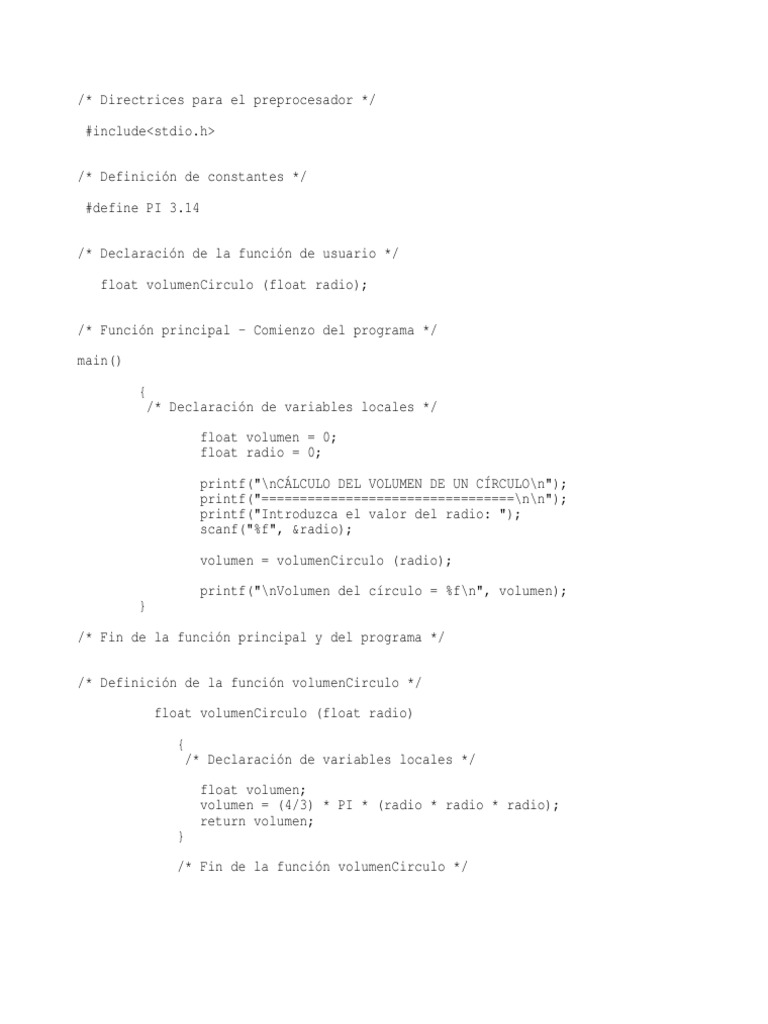 Volumen Circulo | PDF