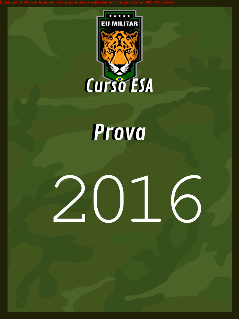 ESA GEOGRAFIA - Prova 2016 | PDF | Brasil | Ferimento