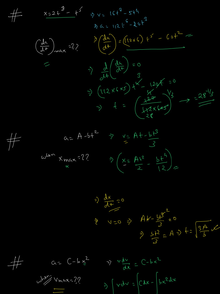 Motion In A Straight Line Lec 11 Class Notes Pdf