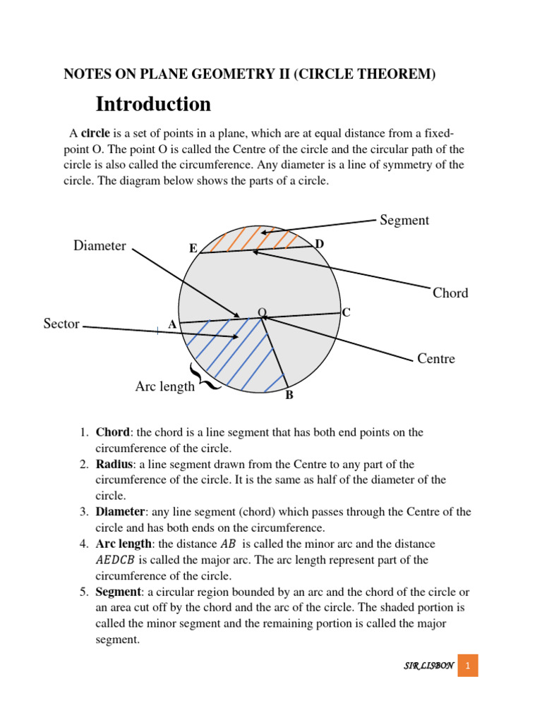 circle | PDF | Circle | Euclidean Plane Geometry circle | PDF | Circle | Euclidean Plane Geometry