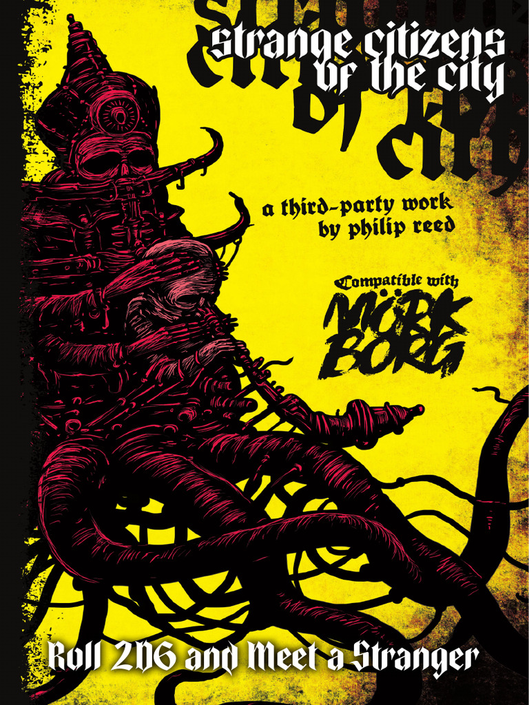 Mork Borg - NPCs - Phillip Reed - Strange Citizens - Spreads | PDF
