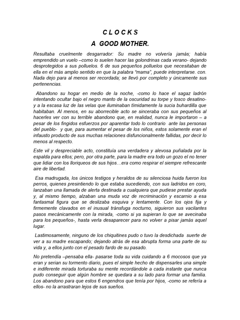C L O C K S Correccion Pdf Amor