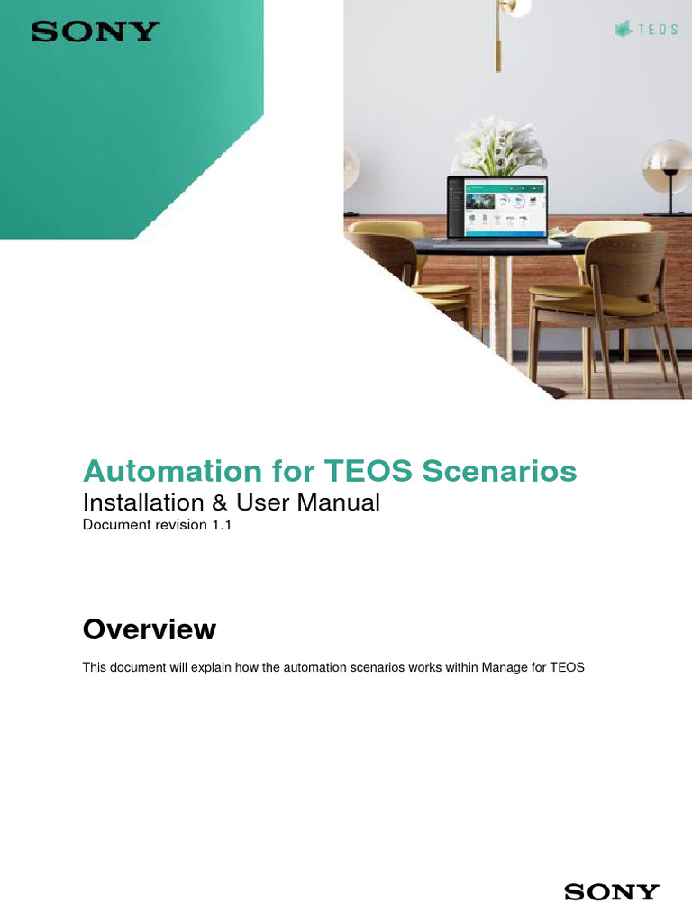 TEOS Automation Scenarios - Installation & User Manual - Rev1.1 | PDF ...