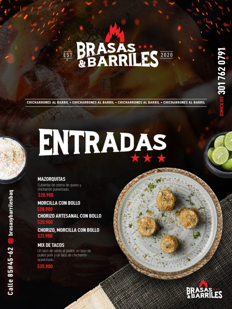 Carta Brasas Mayo 2024 1 | PDF | Preparación de comida y bebida ...
