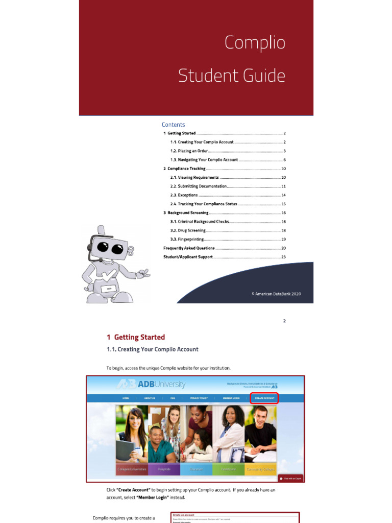 Complio Student Guide | PDF