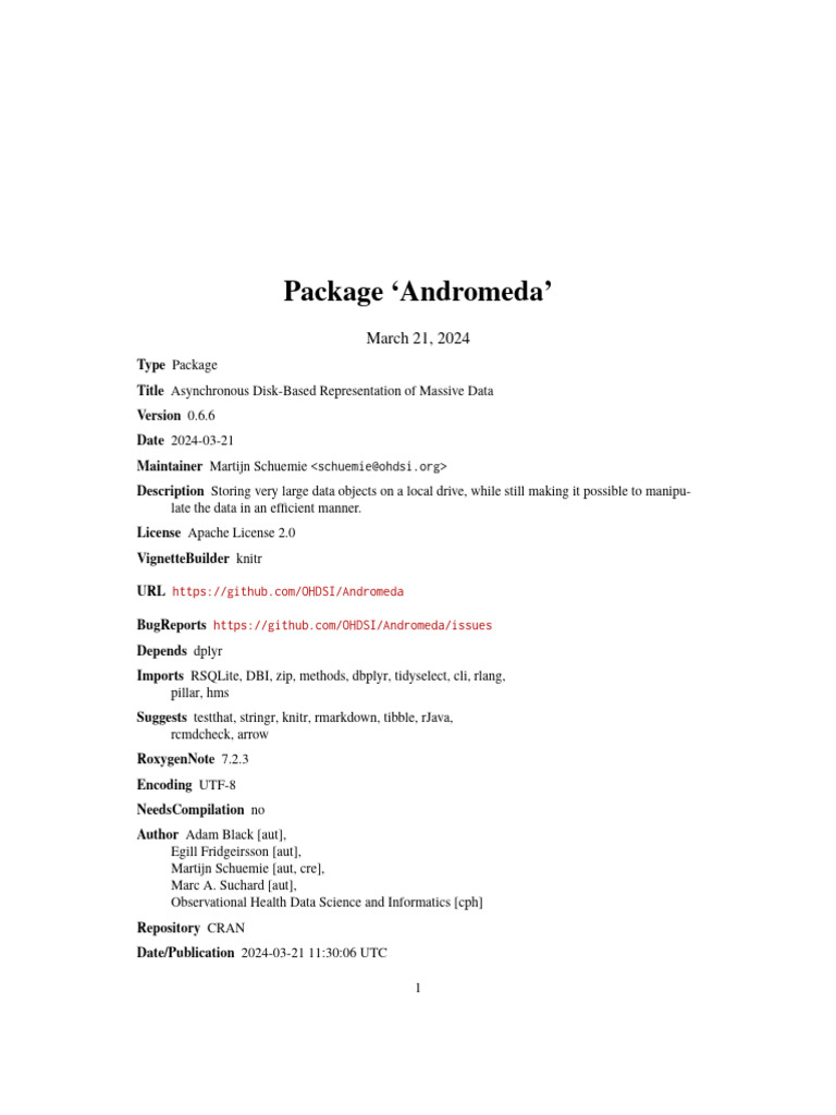 Andromeda | PDF | Parameter (Computer Programming) | Computer File