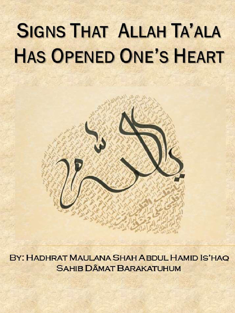 Signs That Allah Ta'Ala Has Opened One's Heart | PDF | Allah | Monotheism
