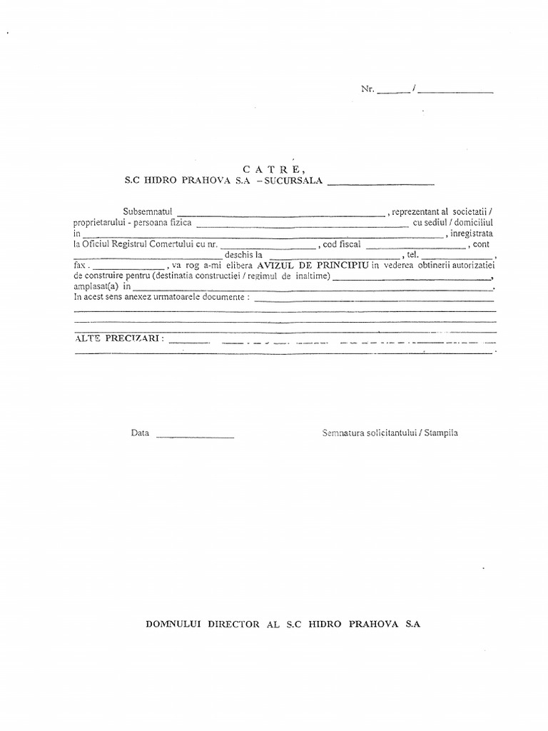 Cerere Tip Aviz | PDF