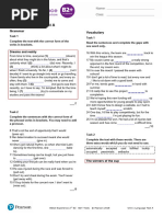 Gold Experience B1 Workbook Answers | PDF