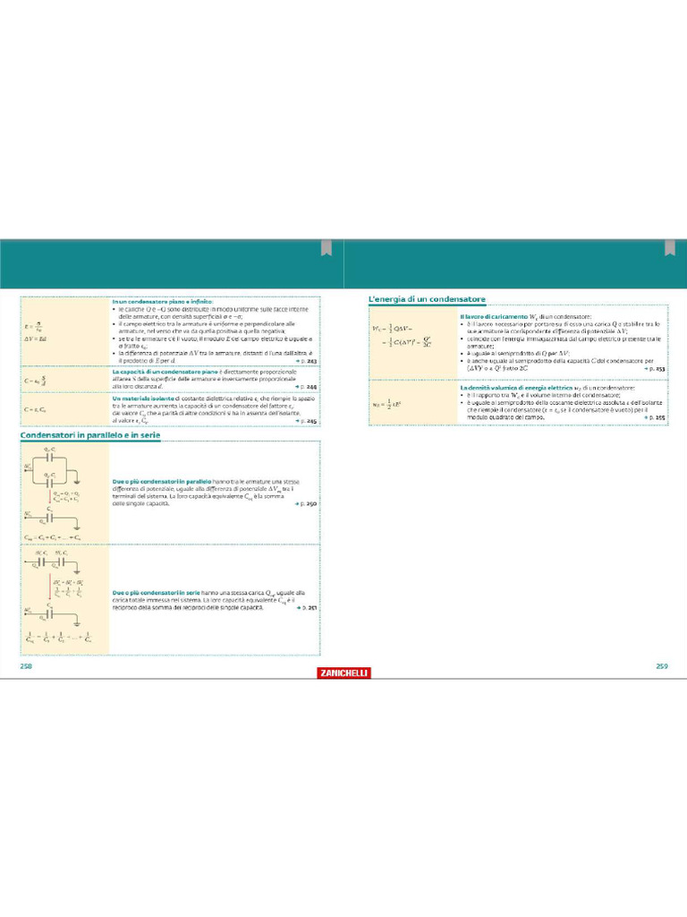 Formule Fisica Condensatori | PDF
