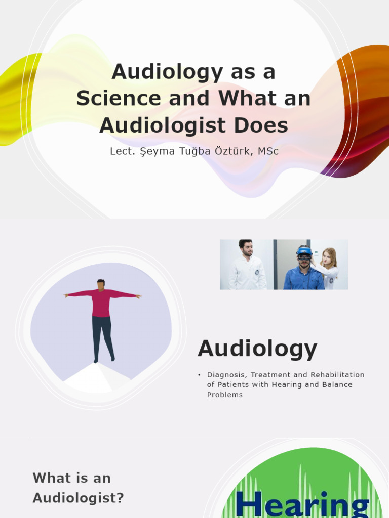 1 Audiology As A Science and What An Audiologist Does | PDF | Audiology ...