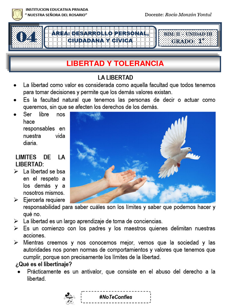 Libertad y Tolerancia | PDF | Libertad | Libertad de expresión