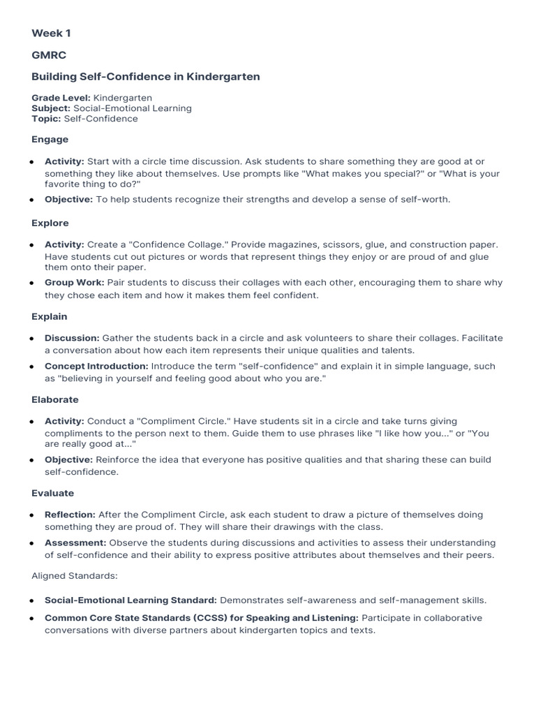 Kinder Week 1 MAPEH and GMRC | PDF | Human Communication | Social ...