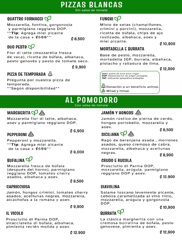 Menu Vicolo 10 Mayo 2024 | PDF