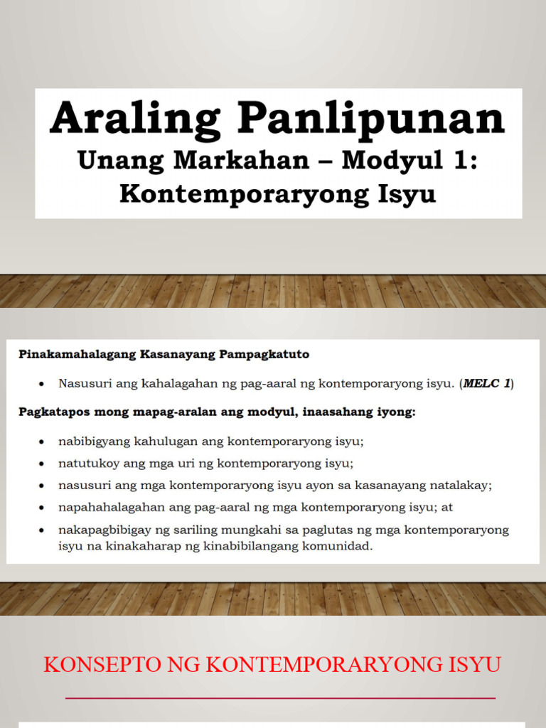 Kontemporaryong Isyu | PDF