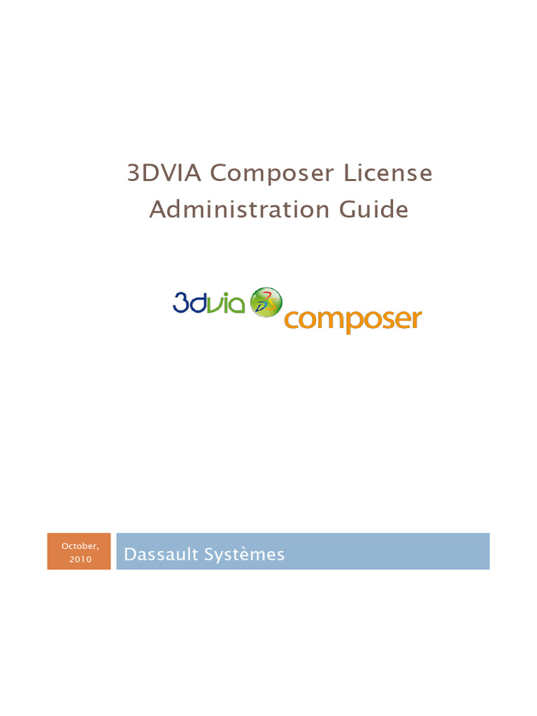 3DVIA Composer FlexLM Install Manual | PDF | Windows Registry | Microsoft Windows