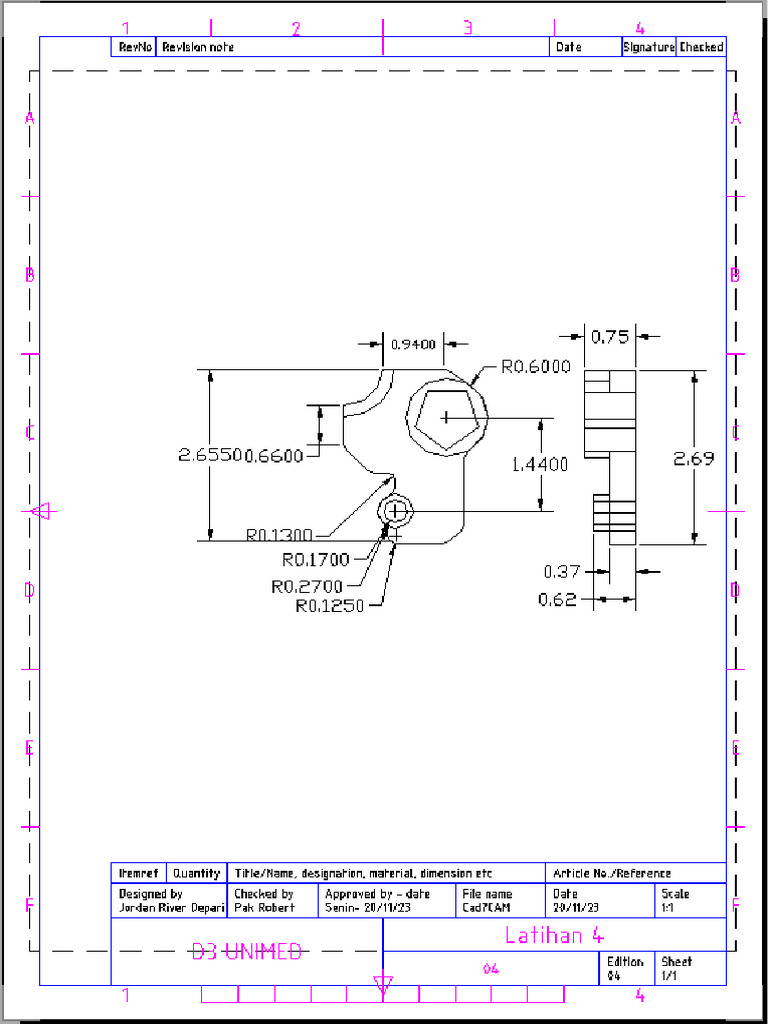Autocad Latihan 4 Pdf