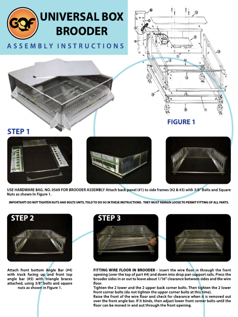 Brooder Assembly 2021 With Electronic Thermostat Compressed | PDF