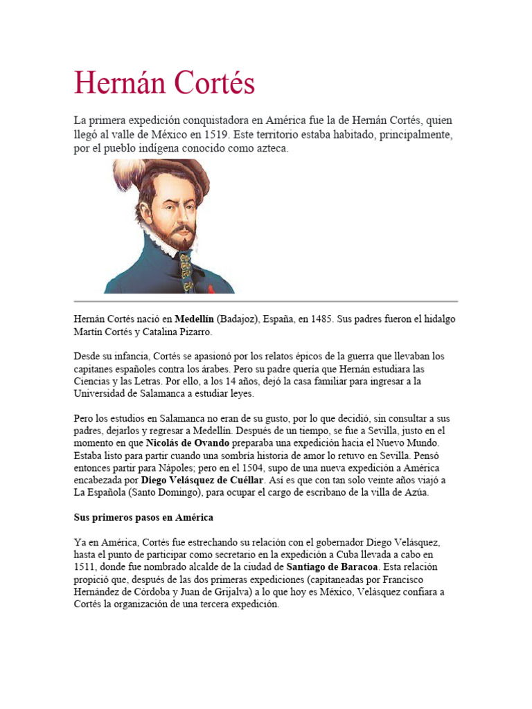 La Conquista de Mexico | PDF | Hernán Cortés | Francisco Pizarro