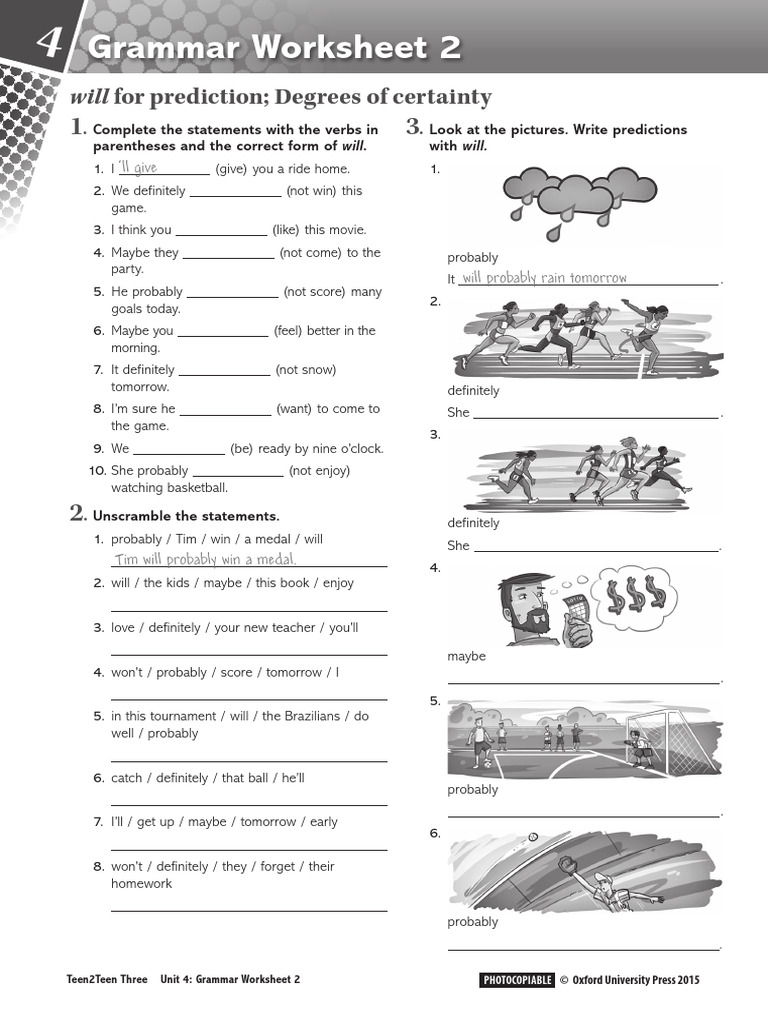 T2T3 U4 Grammarworksheet 2 | PDF | Language Mechanics | Linguistic Morphology