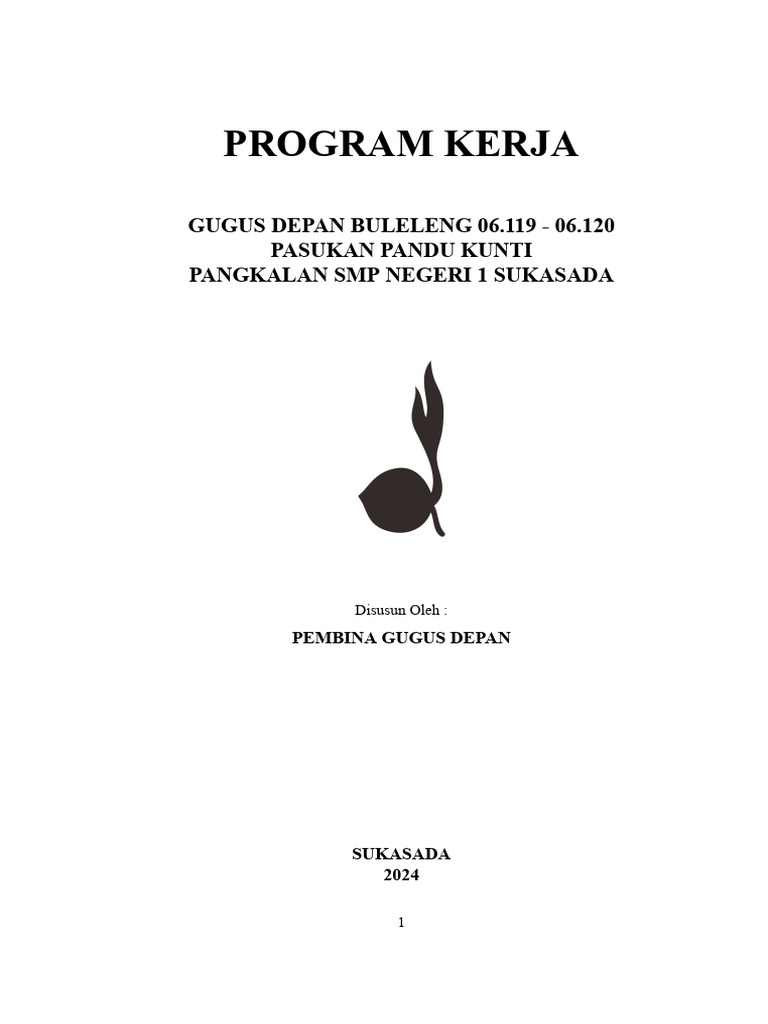 Contoh Program Kerja Gugus Depan | PDF