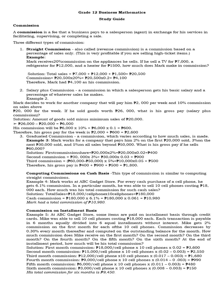 BM Study Guide | PDF | Salary | Employment