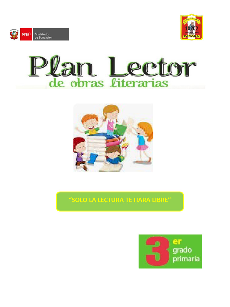 PLAN LECTOR 4too LUCY | PDF | Educación primaria | Evaluación