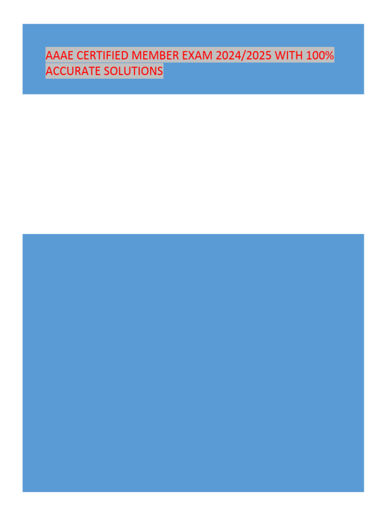 Aaae Certified Member Exam 2024 | PDF | Airport | Transponder (Aeronautics)