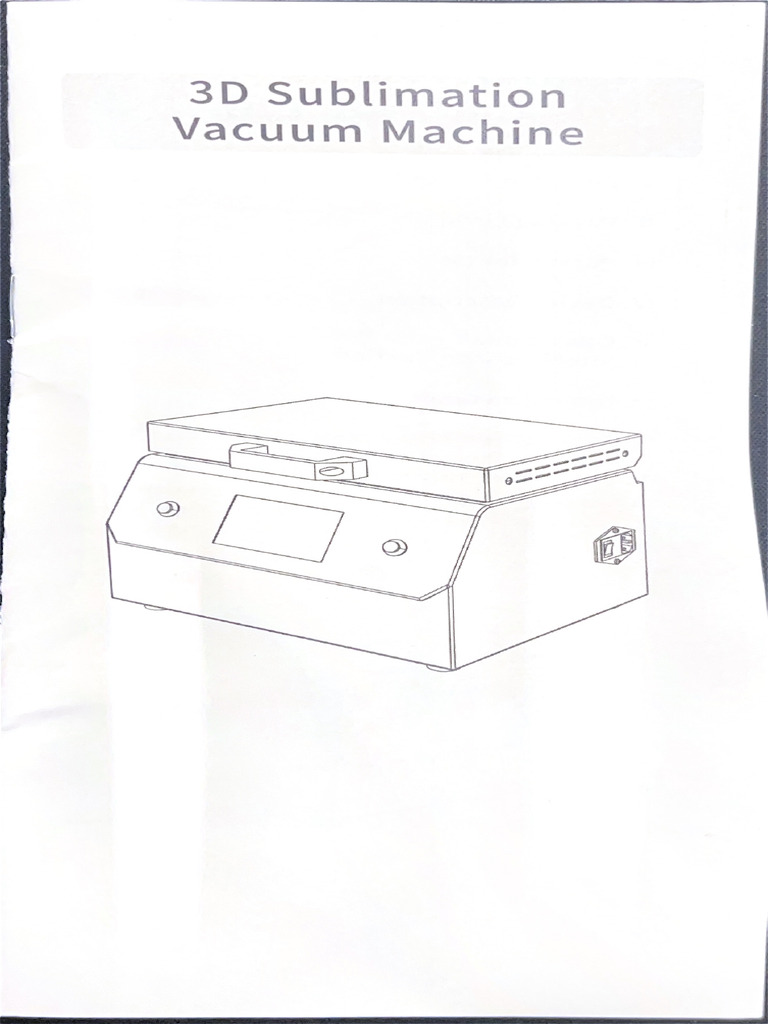 3d Sublimation Vacuum Machine English - Sublimation | PDF | Vacuum ...