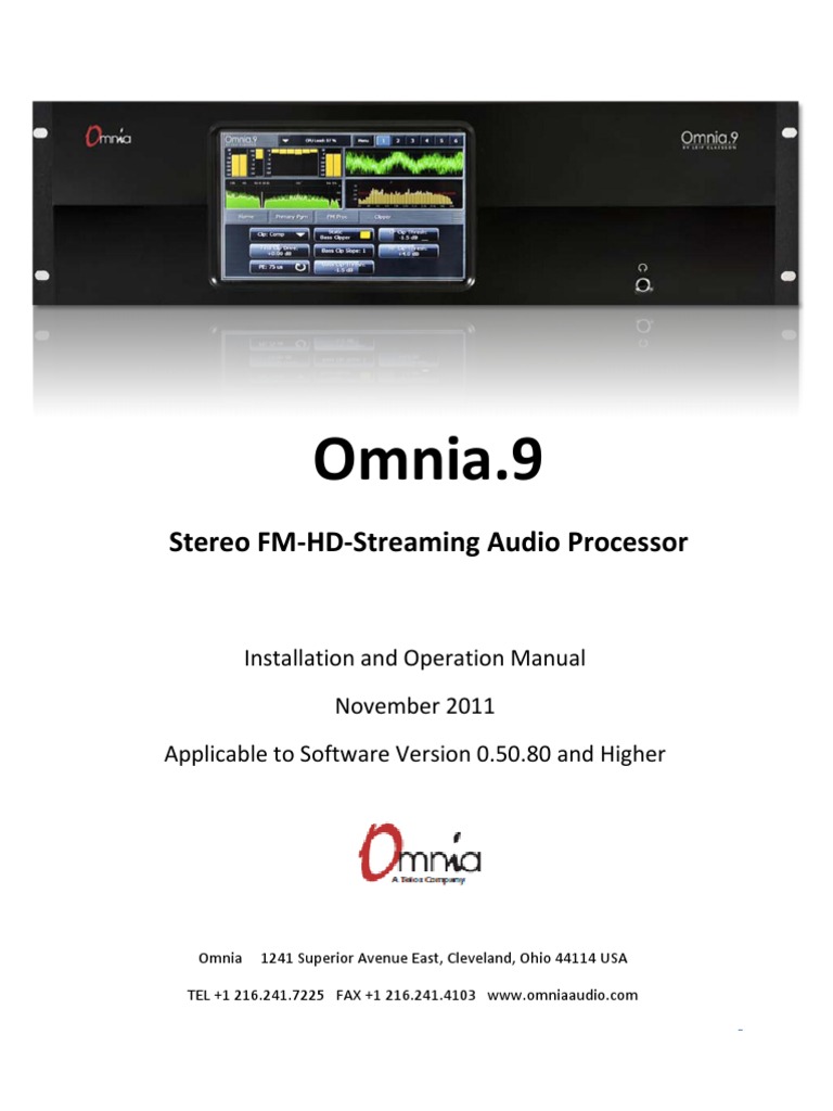 Omnia 9 Users Manual v 0.50.80 | Data Compression | Ip Address