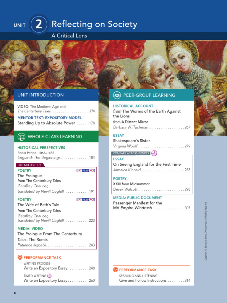 Unit 2 - Reflecting On Society | PDF | Magna Carta | Serfdom