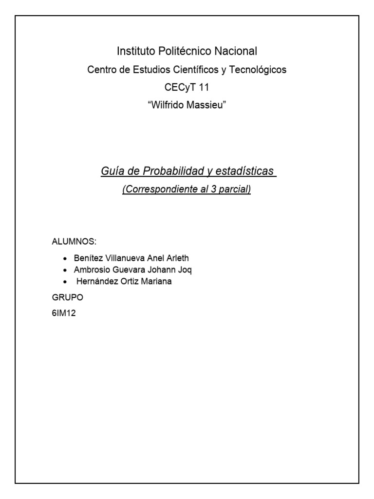 Guia Proba | PDF | Desviación Estándar | Teoría de probabilidad